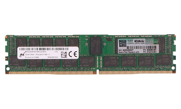 HPE ProLiant DL360 Gen9 [818209-291] SPS-MEMORY DIMM 32GB PC4-2400T-R 2Gx4