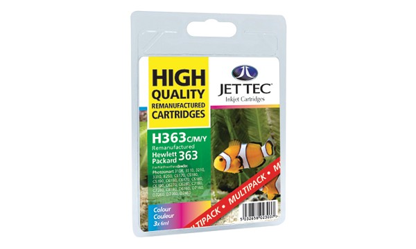 HP Photosmart D7260 Replacement Hewlett Packard HP363 C/M/Y